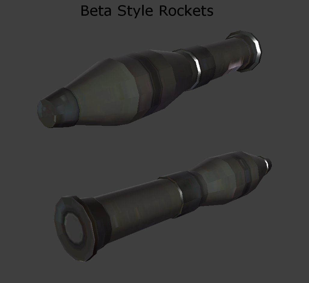 Beta Style Rockets [Team Fortress 2] [Mods]