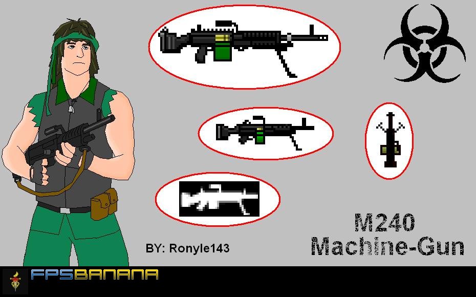 Ronyle's M240 Machine Gun [CS2D] [Mods]