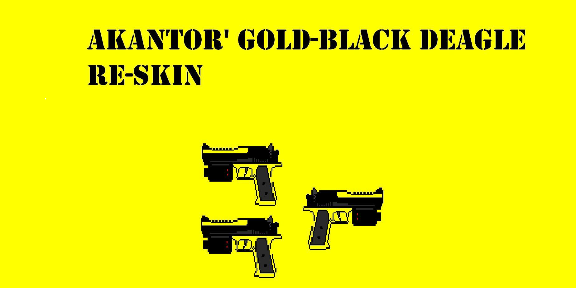 AKANTOR'S gold-black deagle Mod for CS2D | CS2D Mods