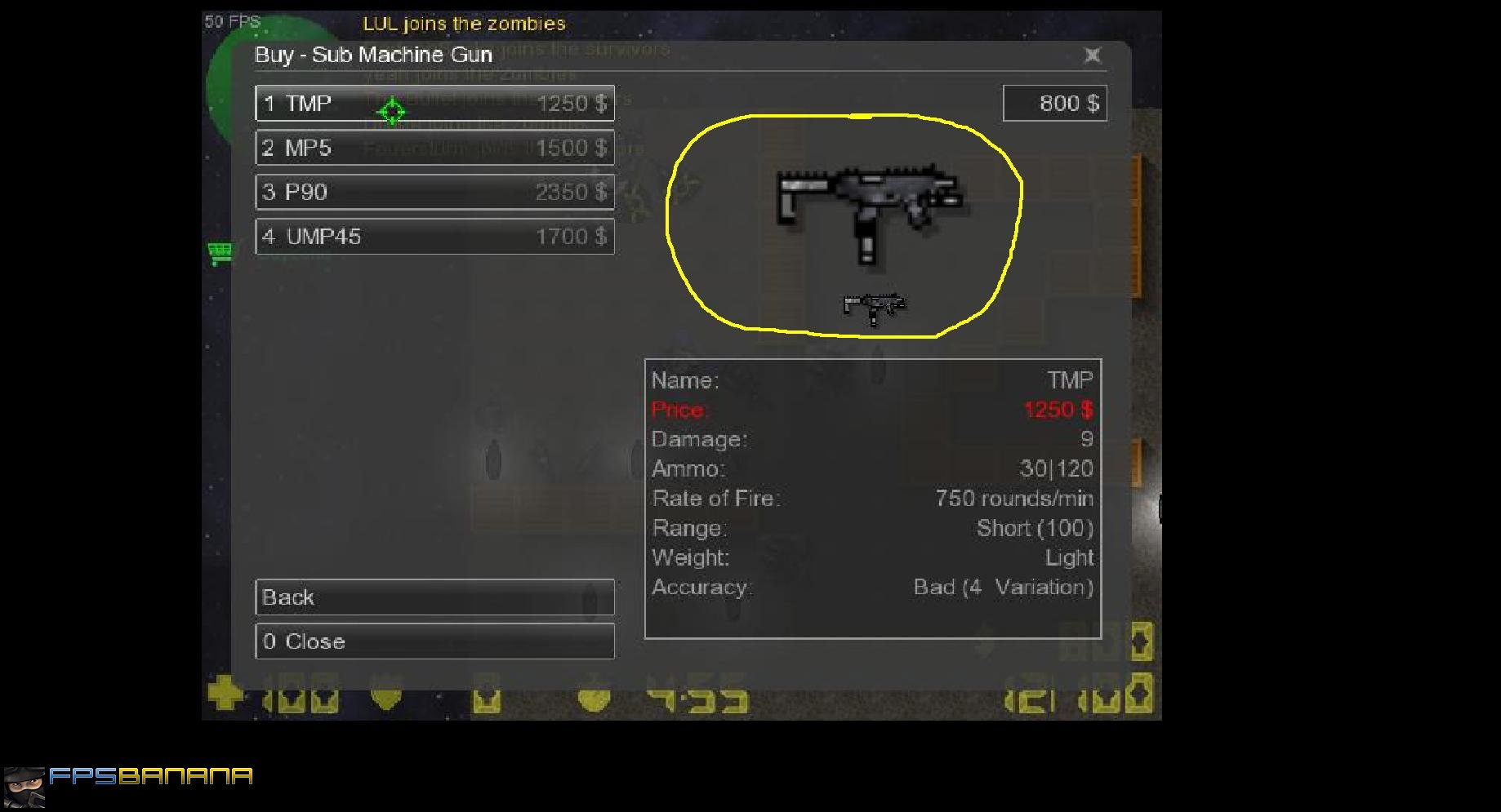 TMP tactical + sounds [CS2D] [Mods]