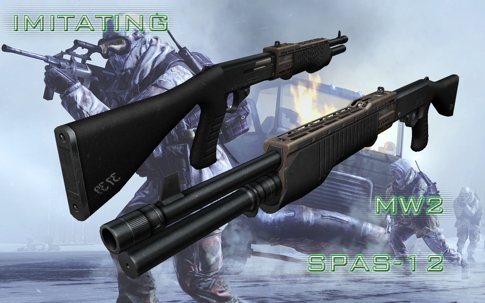 Imitating MW2 SPAS-12 Mod for Counter-Strike: Source | CS:S Mods