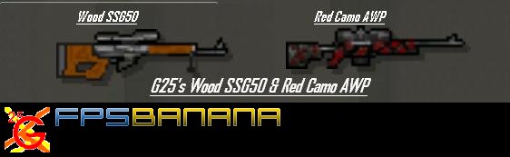 Wood SG550 and Red Camo AWP Mod for CS2D | CS2D Mods