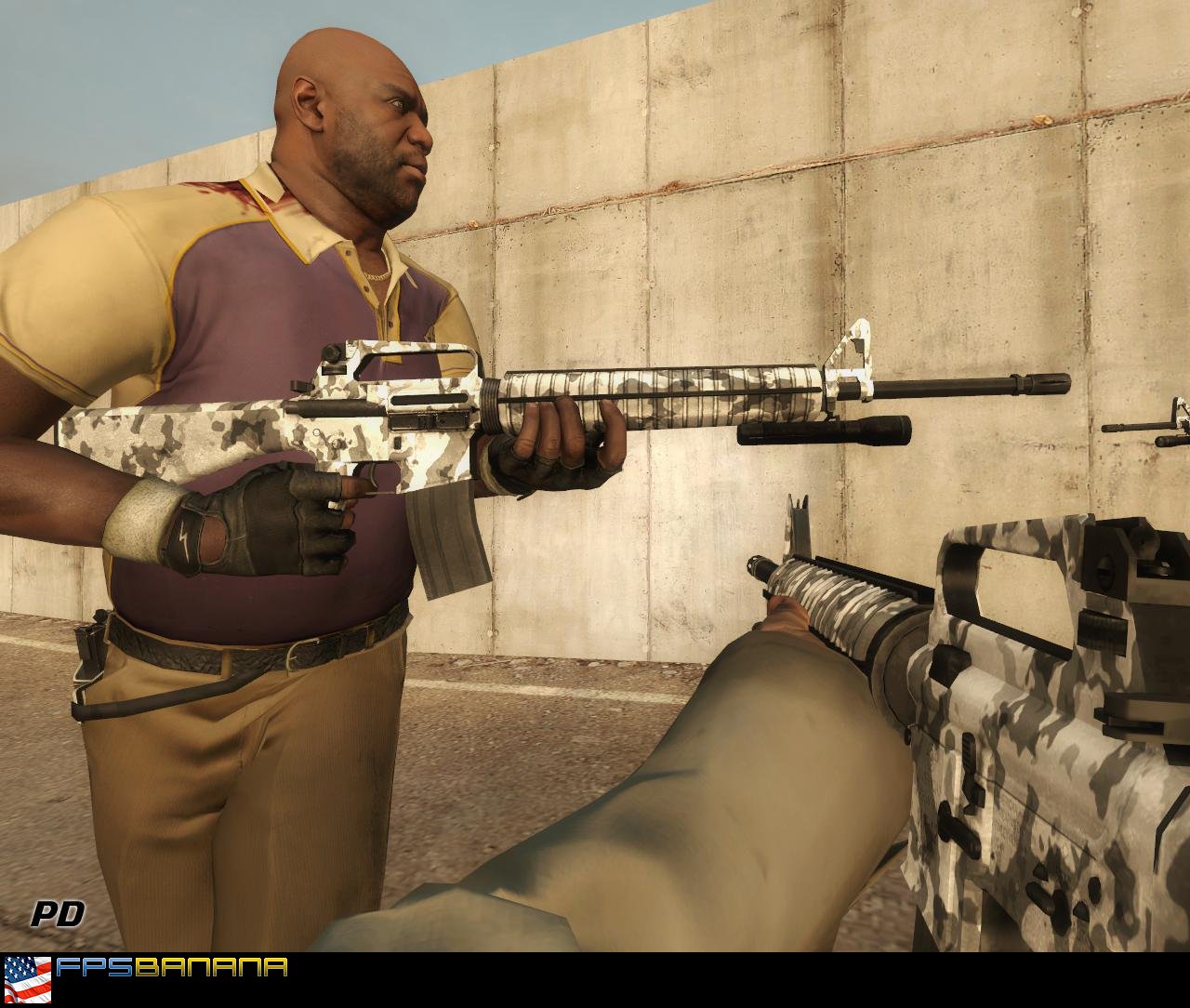 M16 Arctic Camouflage v1.1 Mod for Left 4 Dead 2 | L4D2 Mods