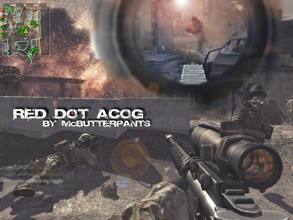Red Dot ACOG Mod for Call of Duty 4: Modern Warfare | CoD4 Mods