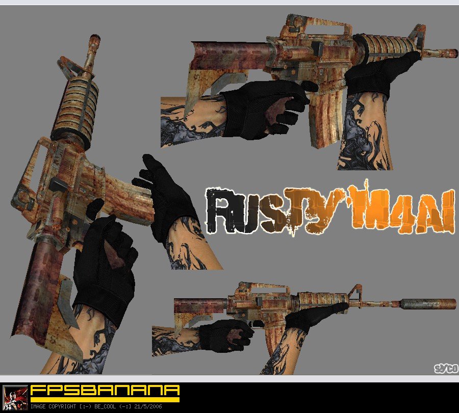 Rusty M4 Pack Mod for Counter-Strike: Source | CS:S Mods
