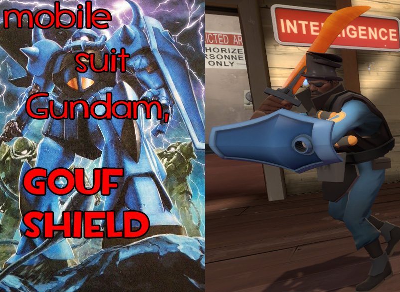 Mobile Suit Gundam Gouf Shield Mod for Team Fortress 2 | TF2 Mods
