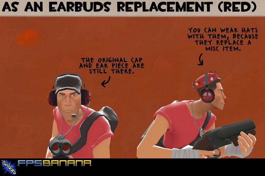 Scout's Headphones V.2 [Team Fortress 2] [Mods]