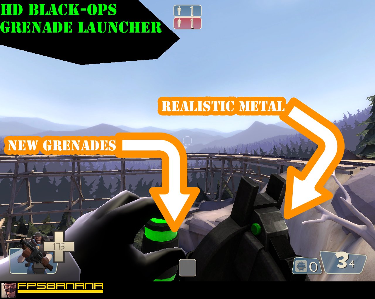 Black-Ops Grenade Launcher Mod for Team Fortress 2 | TF2 Mods