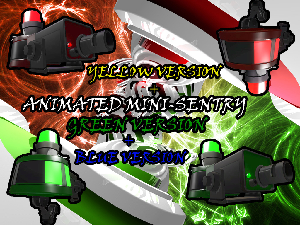 Animated Mini-Sentry (All 4 teams) Mod for Team Fortress 2 | TF2 Mods