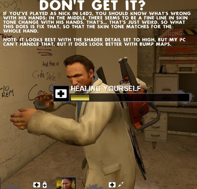 Nick's Fixed Hands Mod for Left 4 Dead 2 | L4D2 Mods