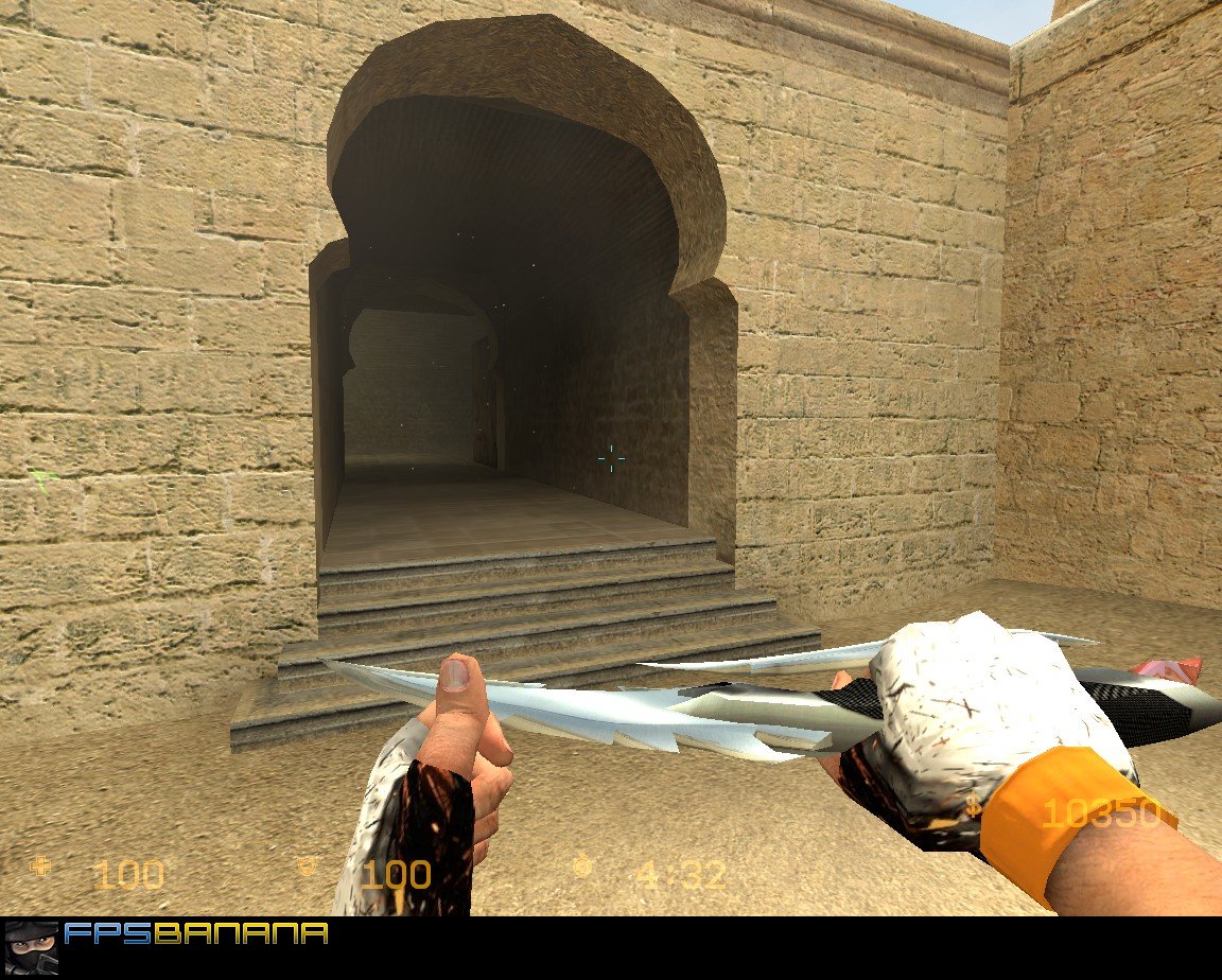 Abstract orange white hand Mod for Counter-Strike: Source | CS:S Mods