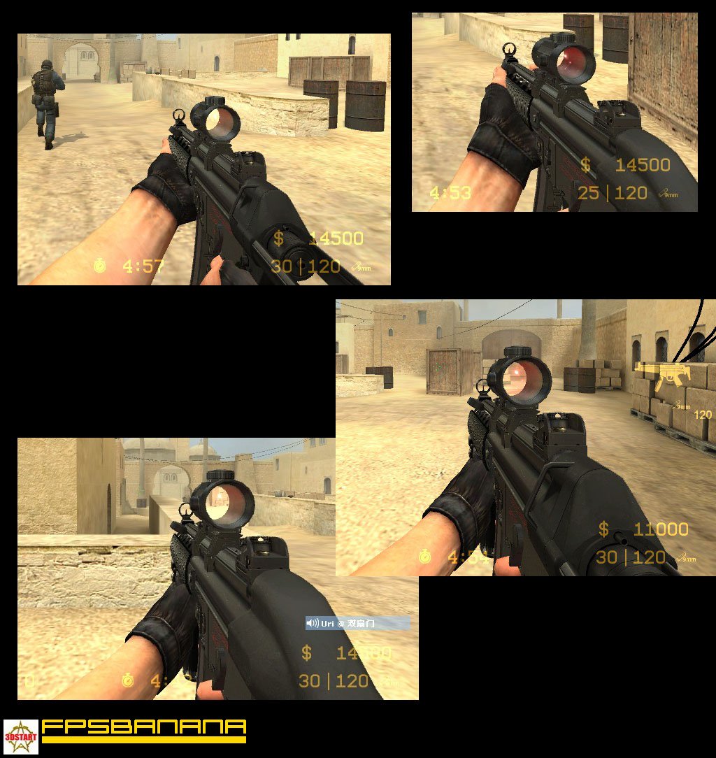 MP5 RIS M900A [Counter-Strike: Source] [Mods]