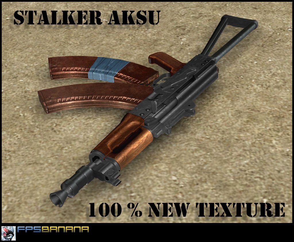 Stalker AKS74U Retextured [Counter-Strike: Condition Zero] [Mods]