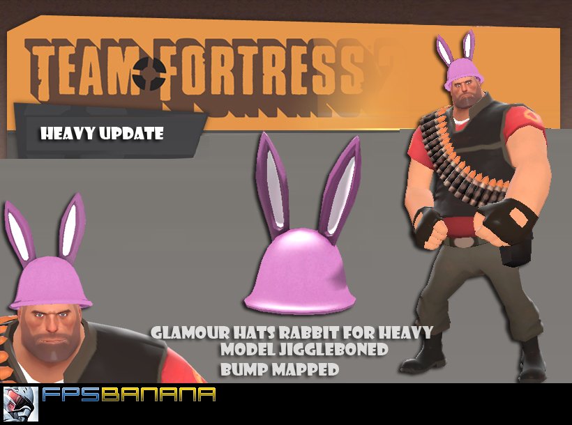 Glamour Hat rabbit for heavy [Team Fortress 2] [Mods]
