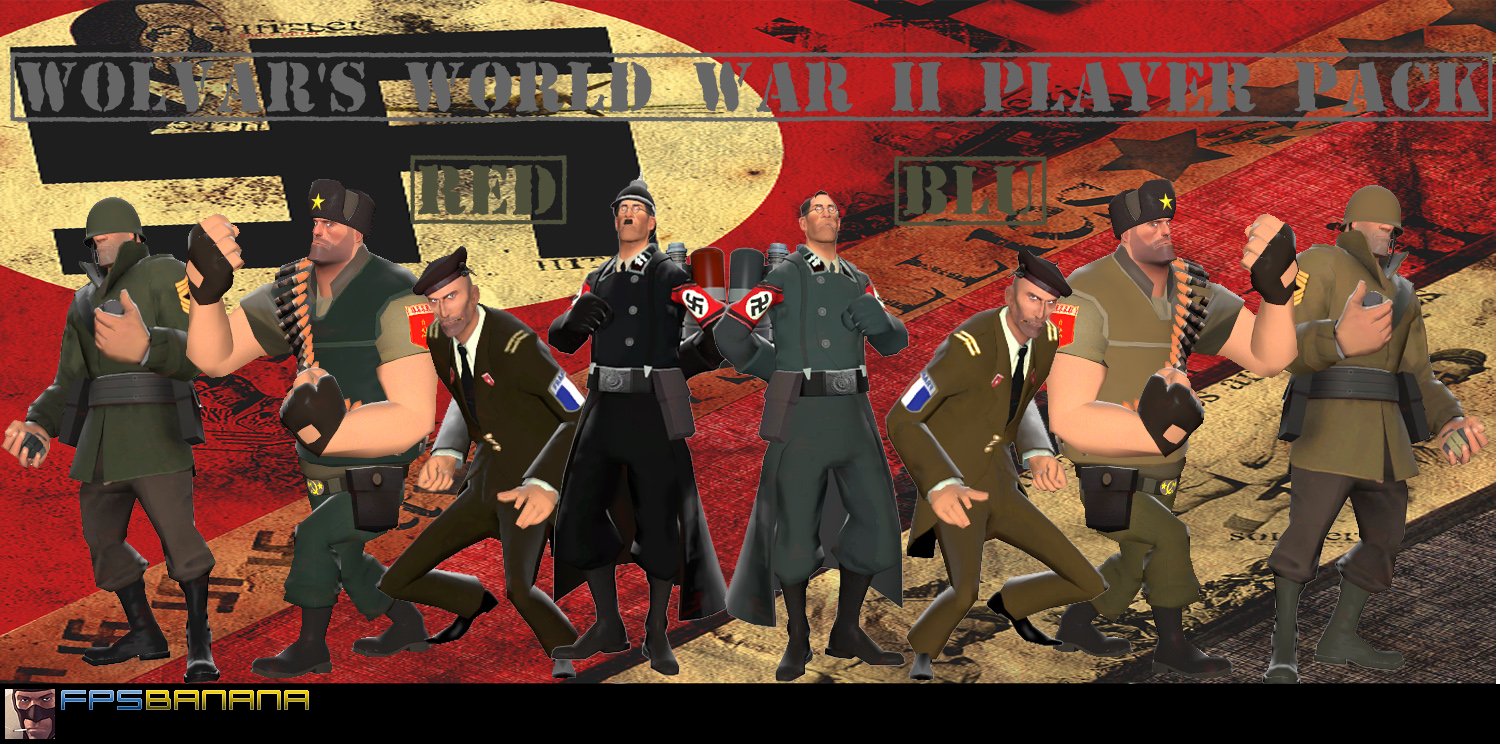 Wolvar's World War II Player Pack Mod for Team Fortress 2 | TF2 Mods