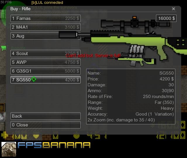 M14 D.M.R For SG-550 [CS2D] [Mods]