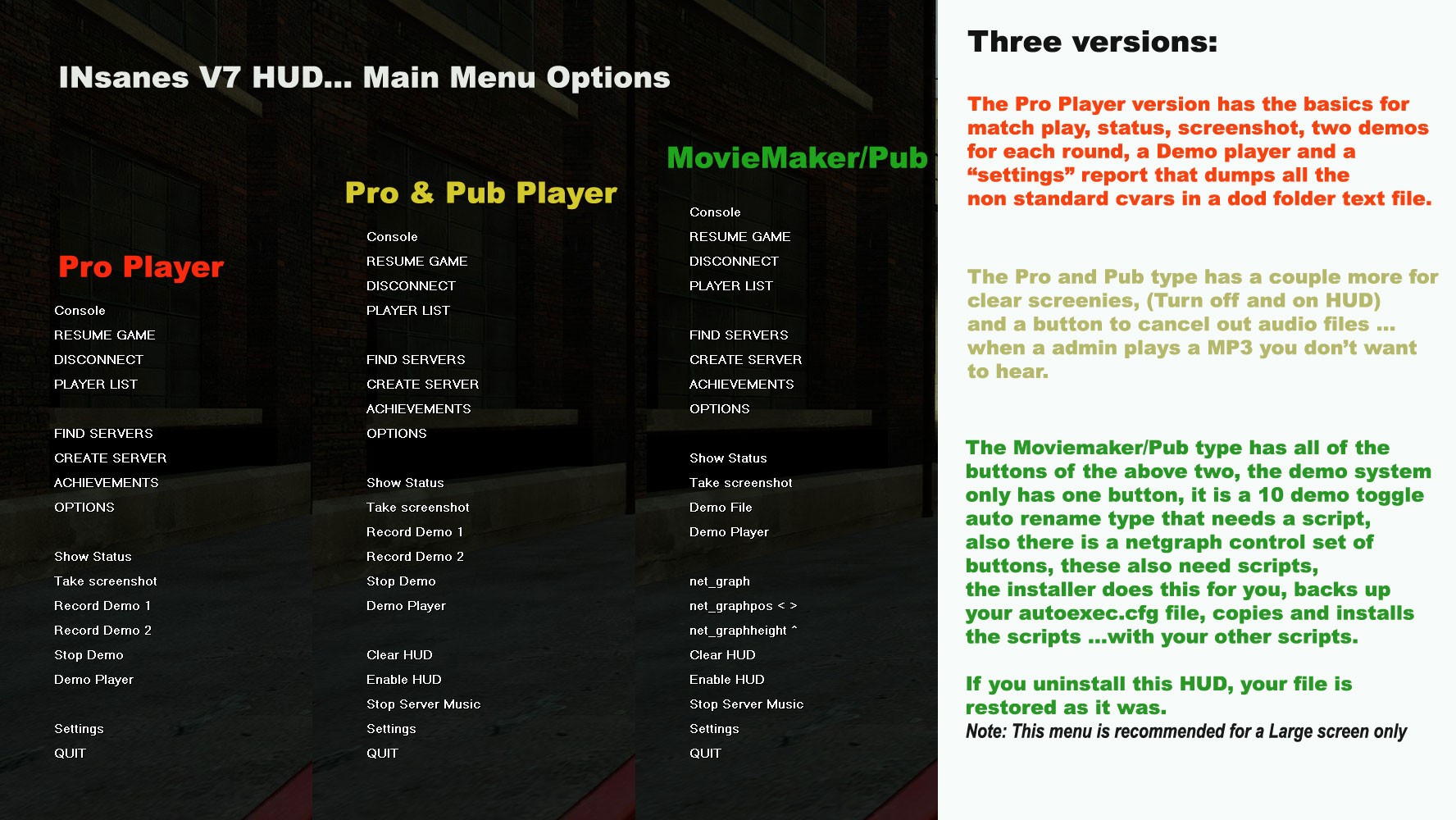 INsanes CSS GUI+HUD V7 Updated Mod for Counter-Strike: Source | CS:S Mods