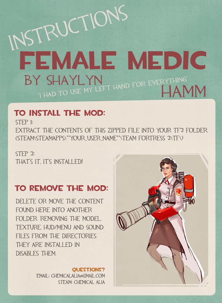 Team Fortress 2 Female Doctor