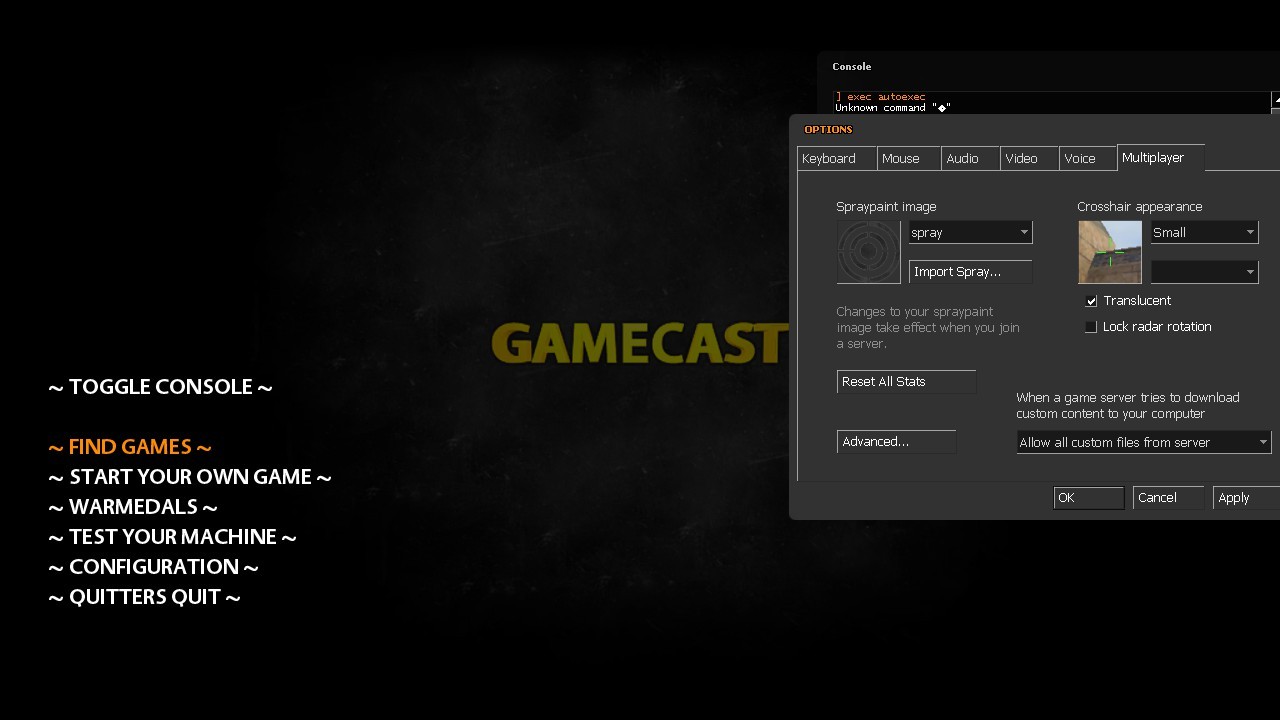 GameCast GUI v2.1 Mod for Counter-Strike: Source | CS:S Mods