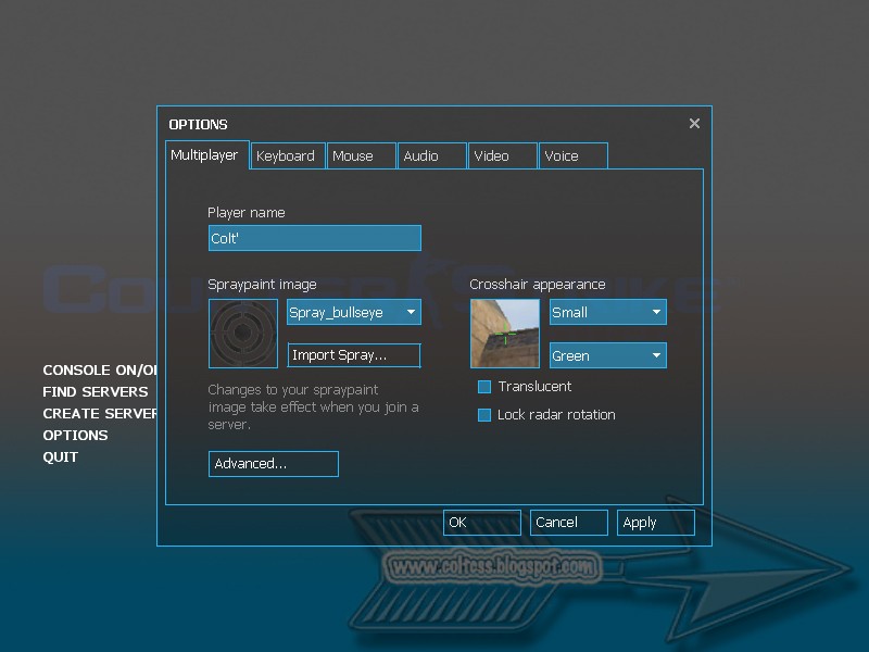 Colt' -CS:S- GUI 1.0 B Mod for Counter-Strike: Source | CS:S Mods
