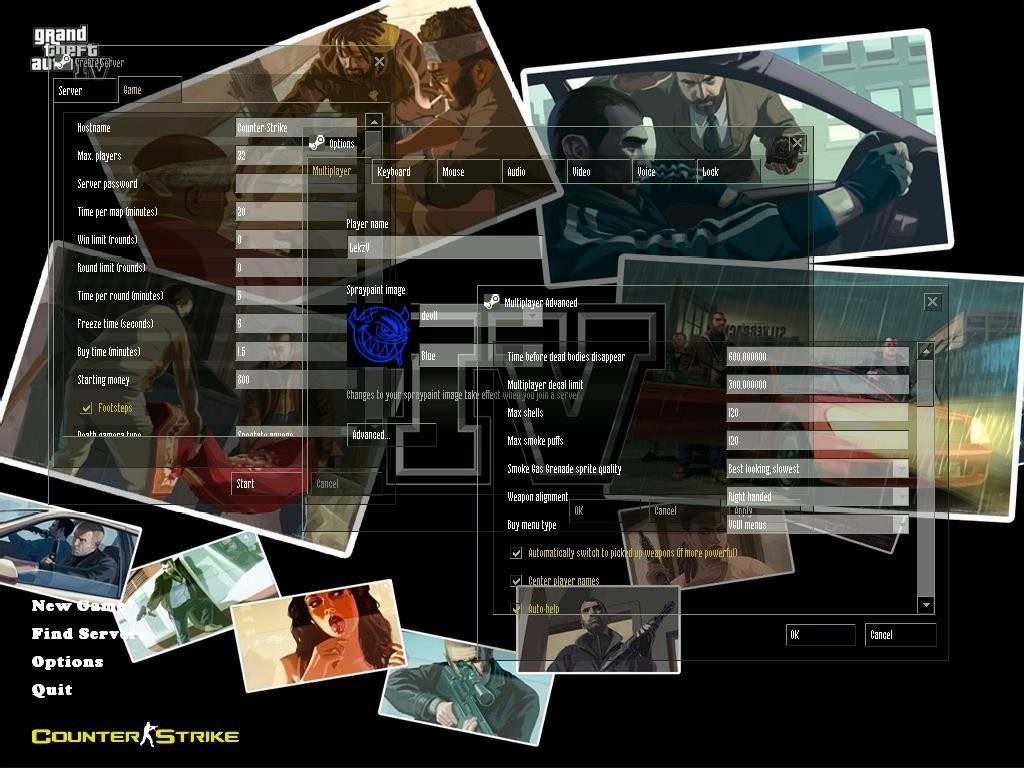 GTA IV Background Transparent [Counter-Strike 1.6] [Mods]