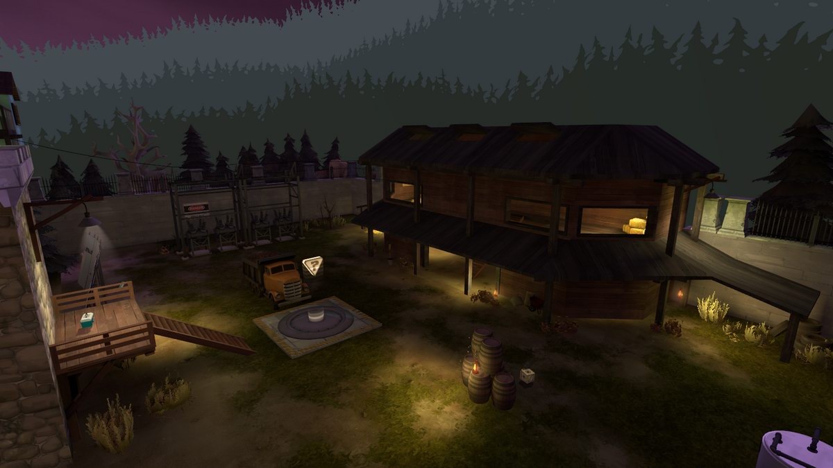 Twisted Courtyard (night) Mod for Team Fortress 2 | TF2 Mods
