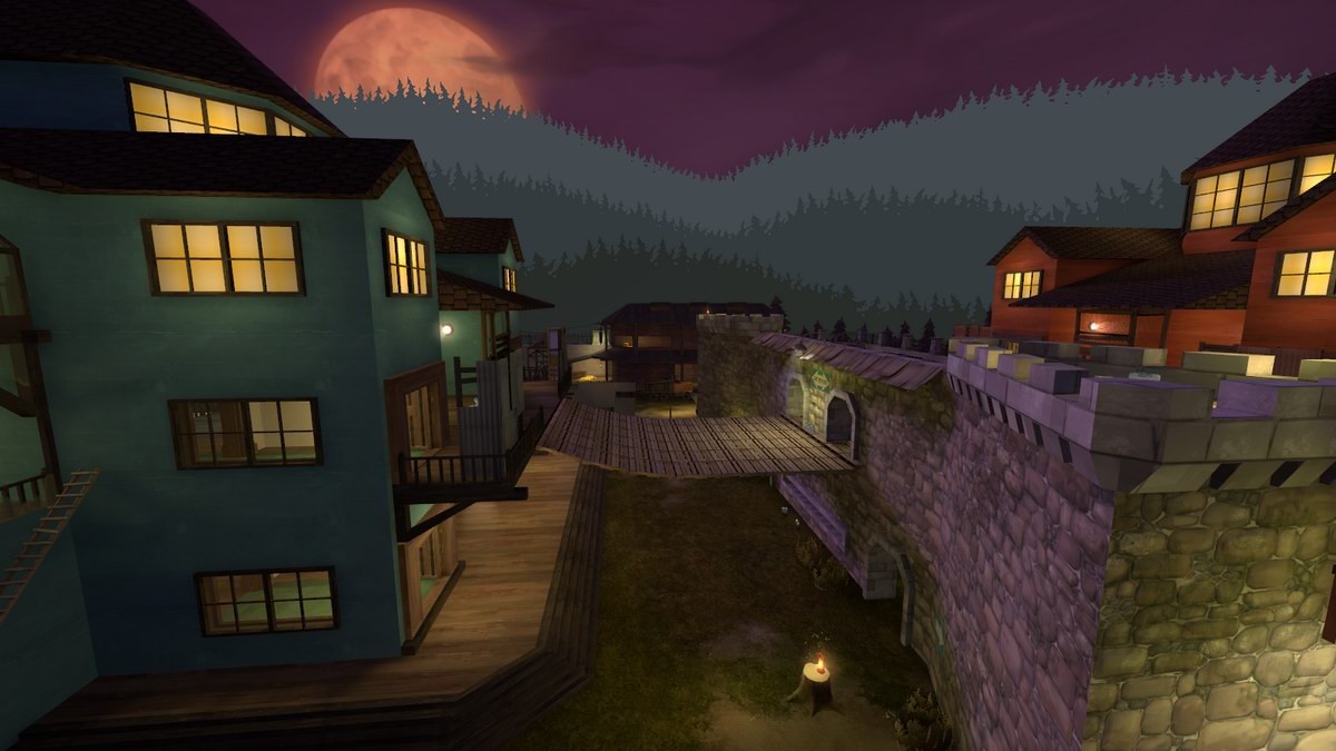Twisted Courtyard (night) Mod for Team Fortress 2 | TF2 Mods