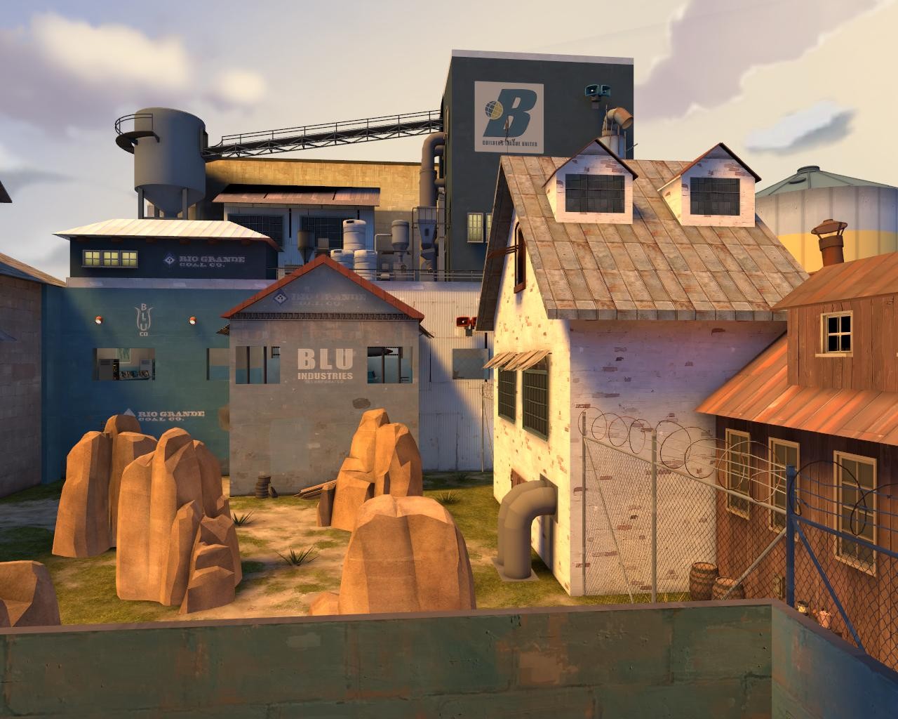 ctf Sunset Town [Team Fortress 2] [Mods]