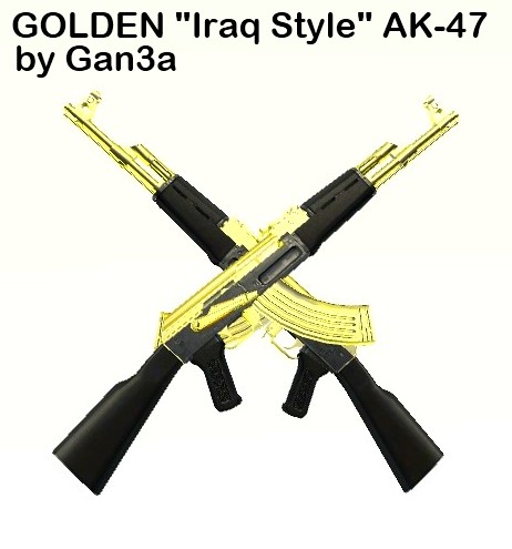 Golden "Iraq Style" AK-47 *FIXED* Mod for Counter-Strike: Source | CS:S ...