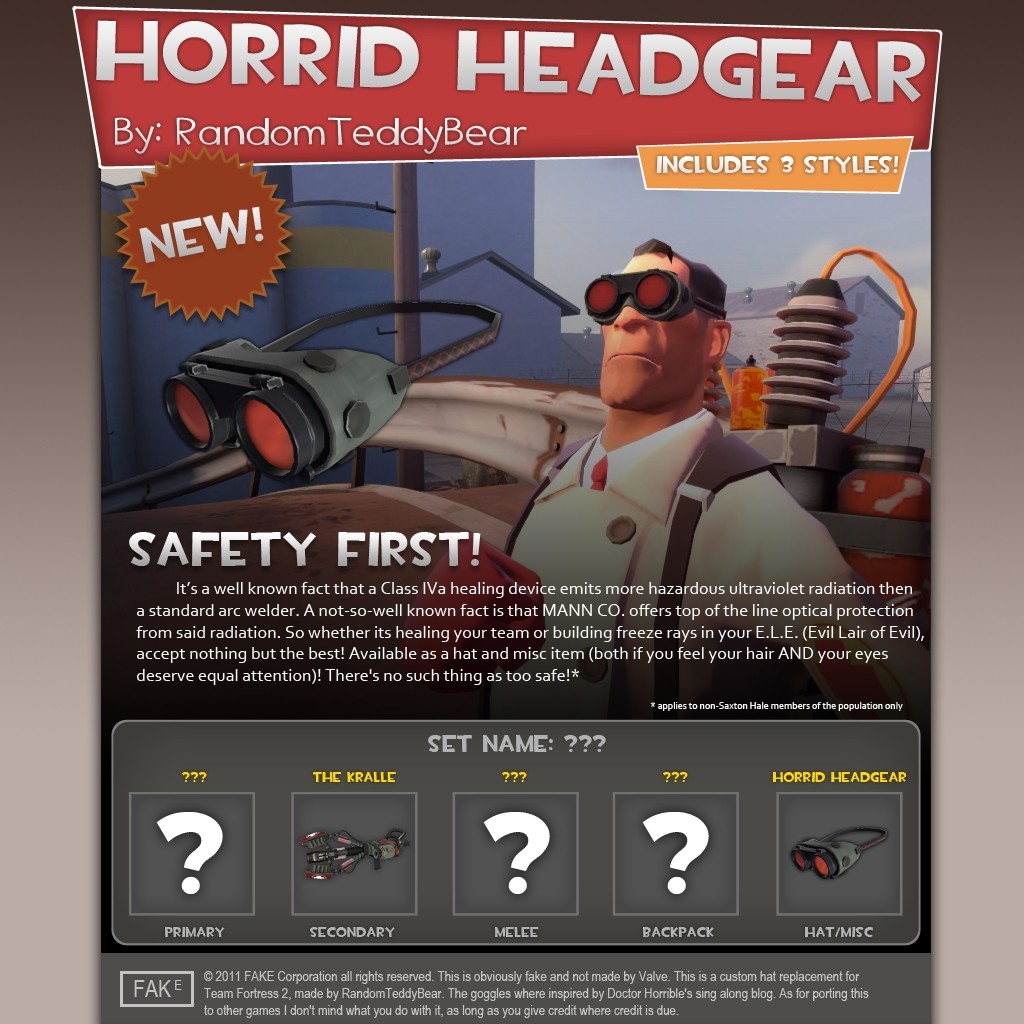 The Horrid Headgear [Team Fortress 2] [Mods]