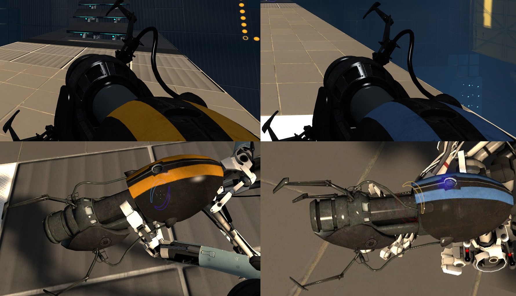 Black Portal 2 Gun Re-texture Mod for Portal 2 | P2 Mods