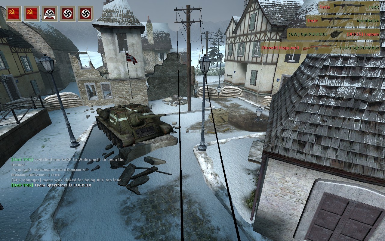 Soviet Su-85 rep.tiger_tank_snow_wrecked1 (&MAP) Mod for Day of Defeat ...