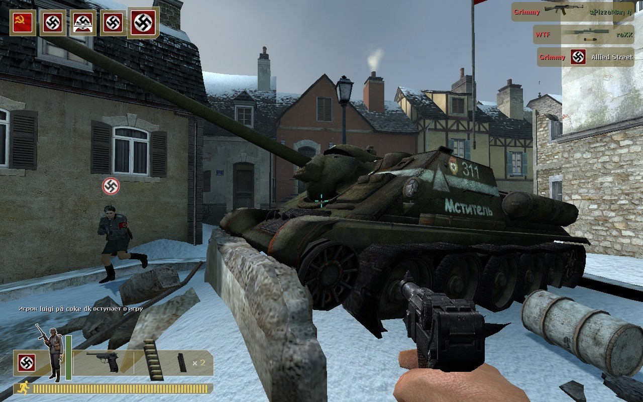 Soviet Su-85 rep.tiger_tank_snow_wrecked1 (&MAP) Mod for Day of Defeat ...