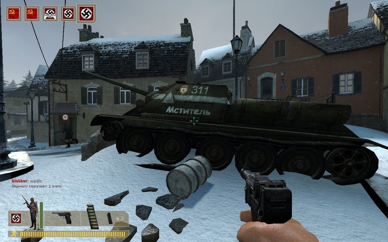 Soviet Su-85 rep.tiger_tank_snow_wrecked1 (&MAP) Mod for Day of Defeat ...