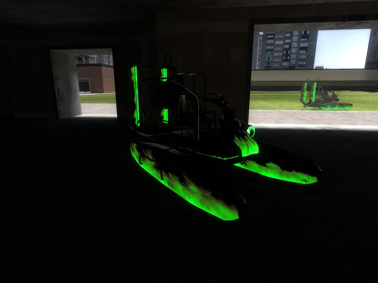 GHOST AIRBOAT (GLOWING TEXTURE) Mod for Half-Life 2 | HL2 Mods