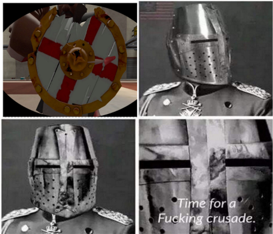 Crusader Themed Chargin'targe [Team Fortress 2] [Mods]