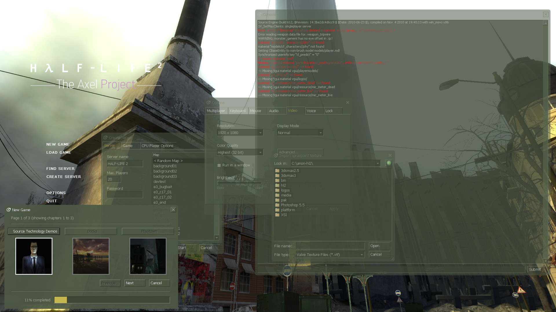 Old Steam/GoldSource styled GUI [Half-Life 2] [Mods]