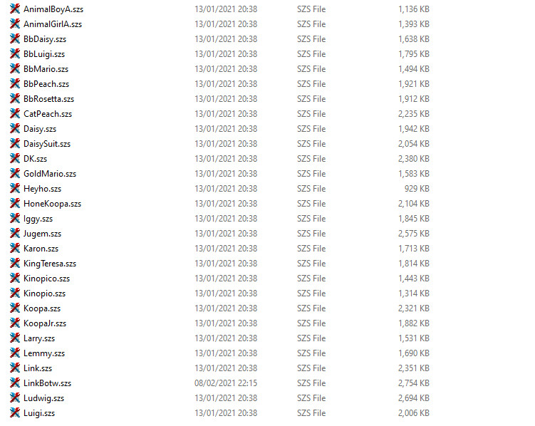 Character file names? [Mario Kart 8 Deluxe] [Questions]