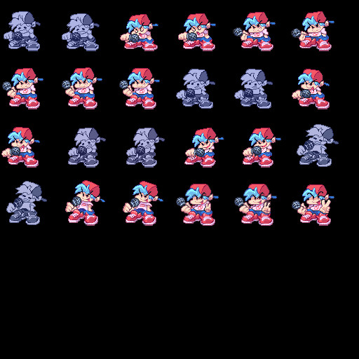 Boyfriend does the "Hey!" pose in Week 6 [Friday Night Funkin'] [Mods]