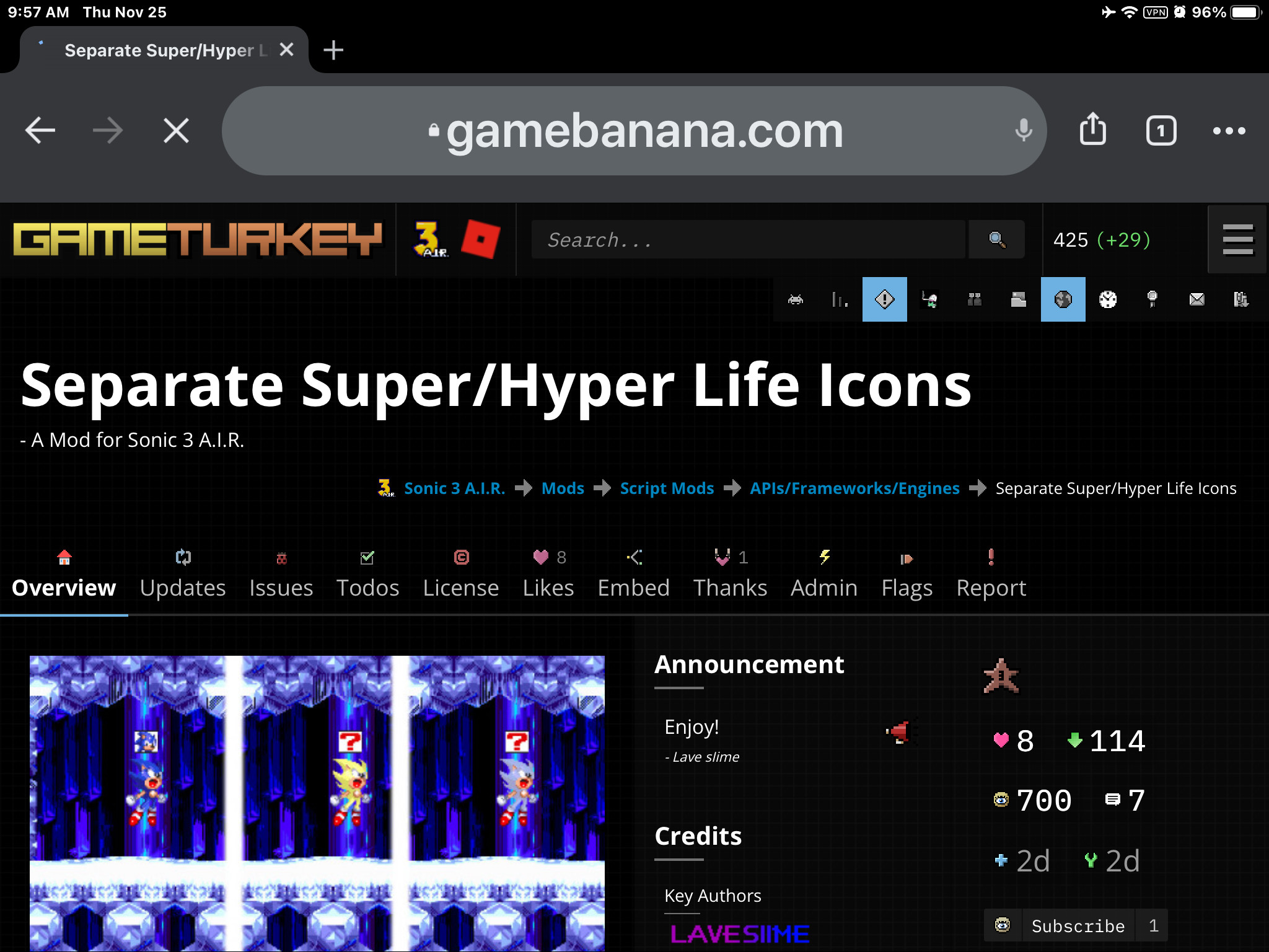 ¿Super & Hyper Life Icons? [Sonic 3 A.I.R.] [Questions]