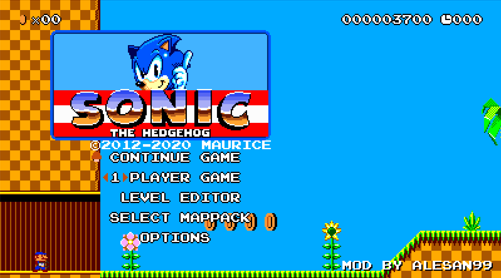 Sonic game in mari0 [Mari0] [Requests]