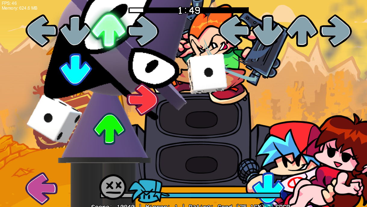 FNF: VS Shadow Dice [3d night funkin jam V2] [Friday Night Funkin'] [Mods]