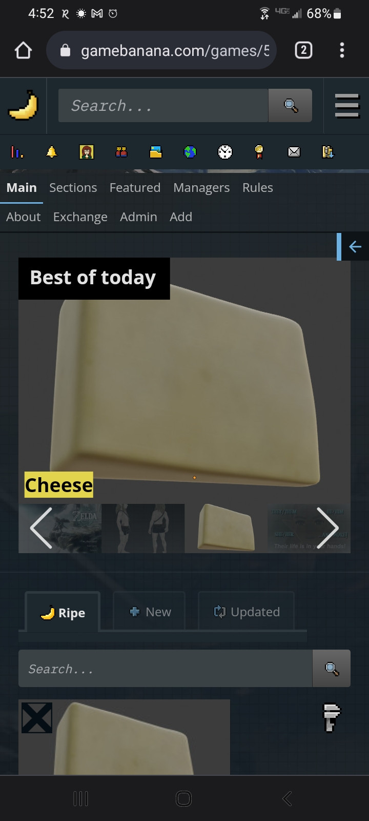 Cheese [The Legend of Zelda: Breath of the Wild (WiiU)] [Mods]