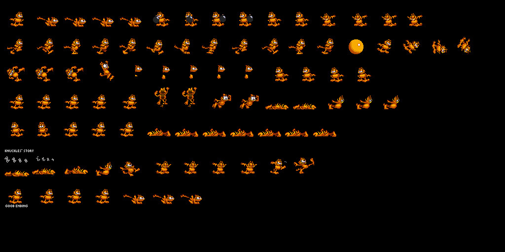 Garfield over knuckles [Sonic 3 A.I.R.] [Mods]