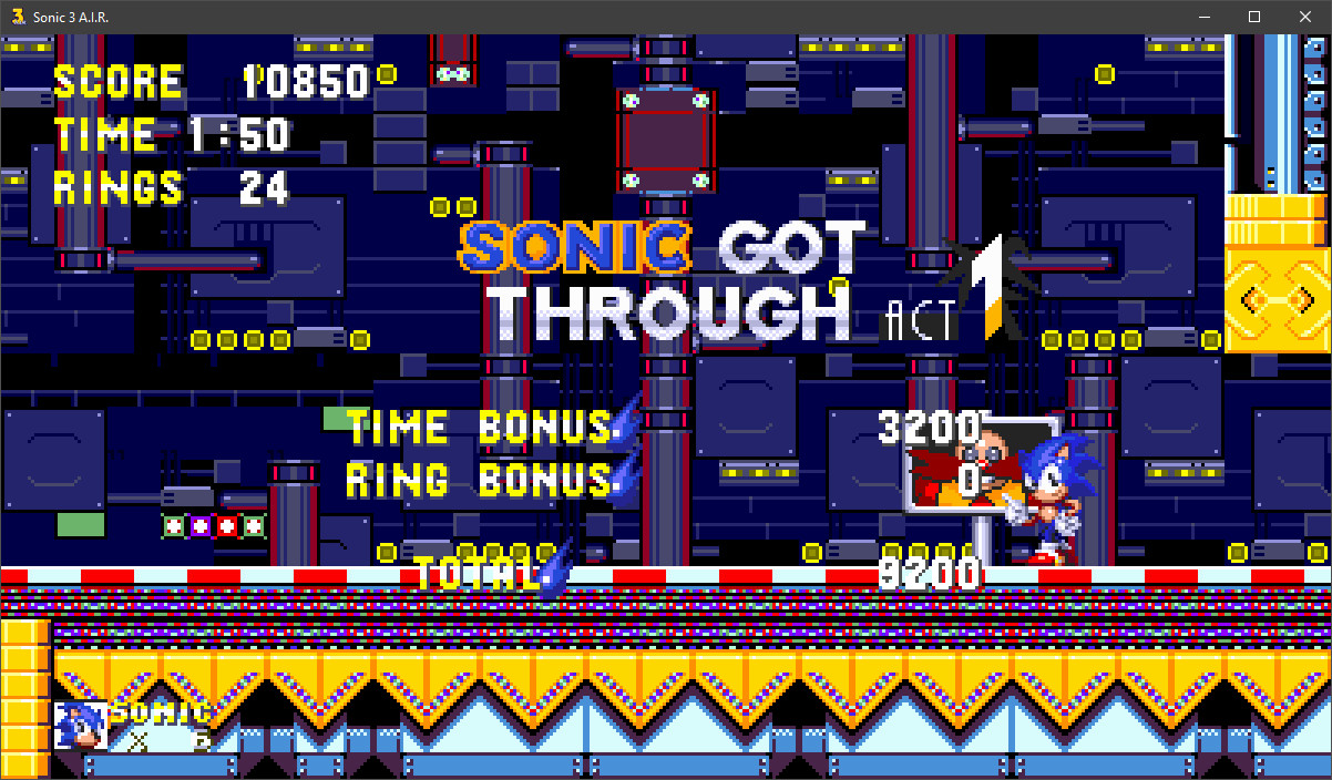 Mania-Inspired Signpost Spinning [Sonic 3 A.I.R.] [Mods]