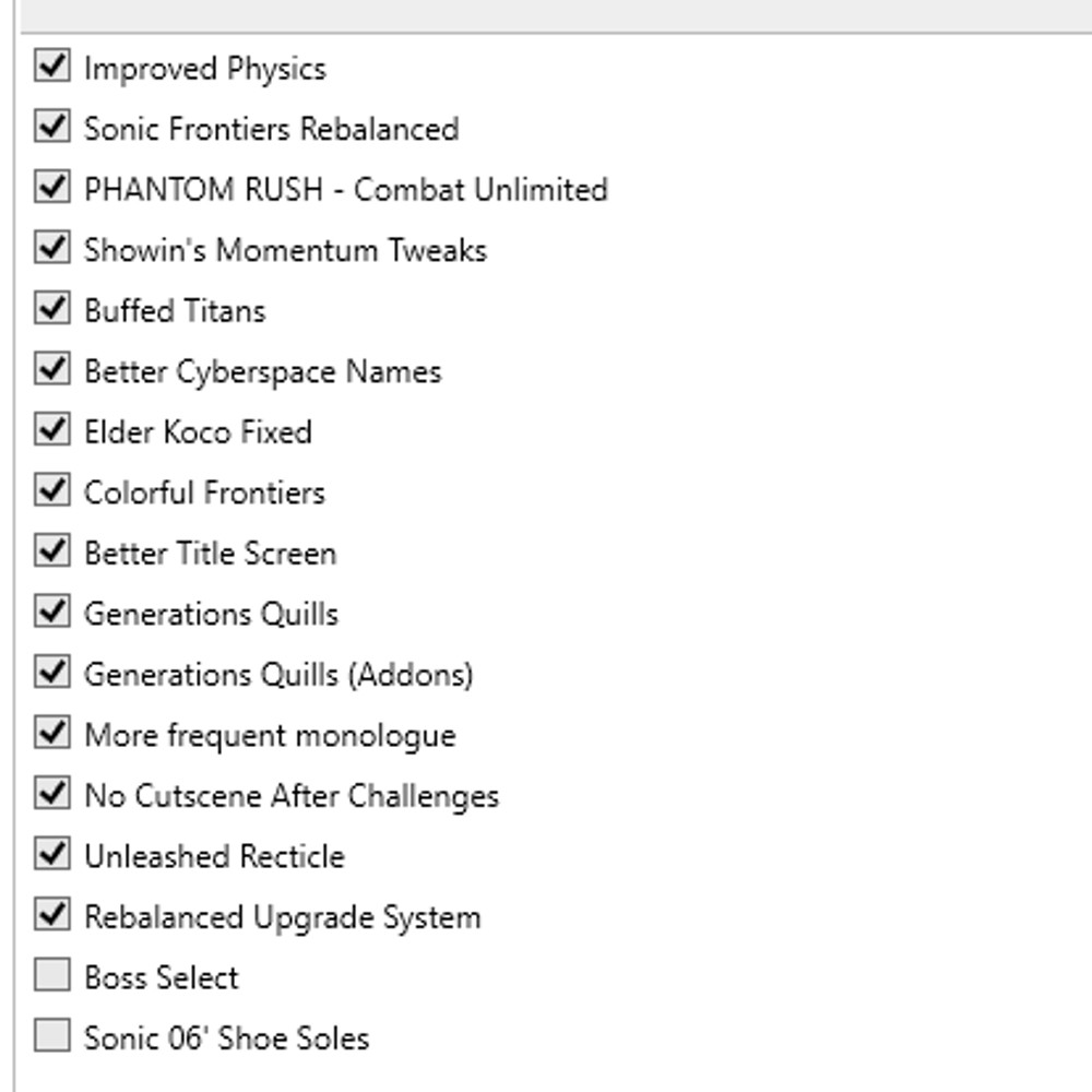 Frontiers Rebalanced [WIP] [Sonic Frontiers] [Mods]