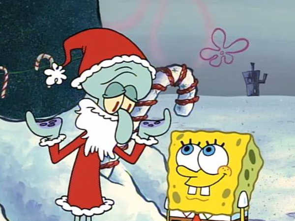 Squidward (Santa) coming to Mario Kart [Mario Kart 8 Deluxe] [Mods]