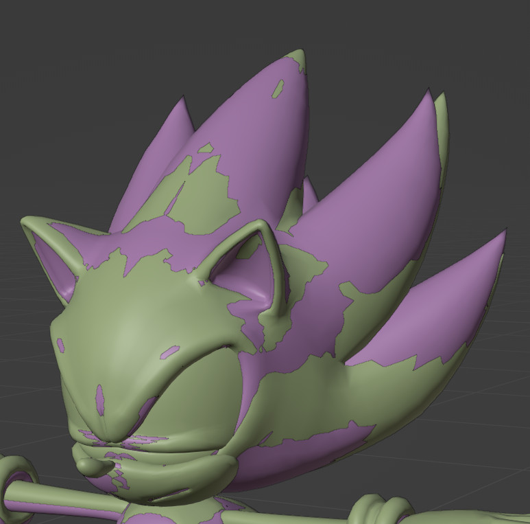 Generations style Super Sonic quills [Sonic Frontiers] [Requests]