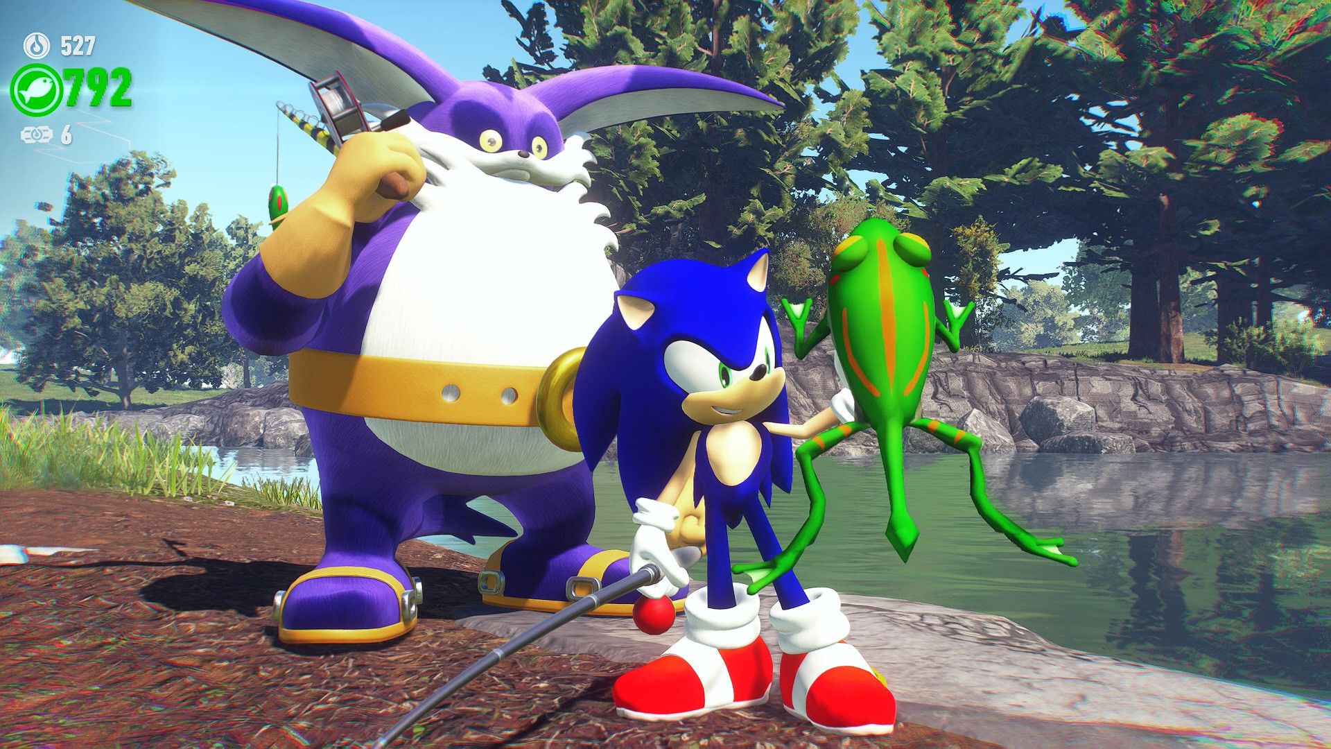 Replace Big rainbow coloured frog with Froggy. [Sonic Frontiers] [Requests]