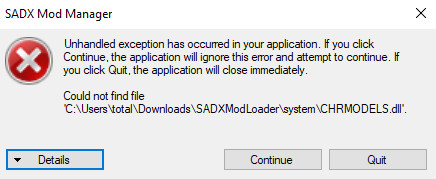 SADX Mod Loader [Sonic Adventure DX] [Modding Tools]